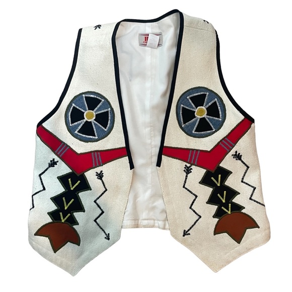 Vintage | Jackets & Coats | Vintage Red Collection Western Vest Cowboy ...